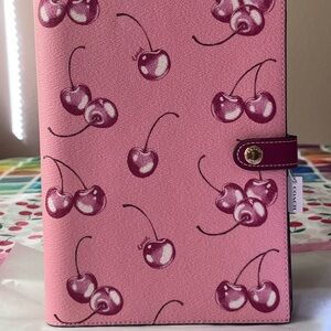 Coach | Office | Coach Notebook With Cherry Print Nwt | Poshmark
